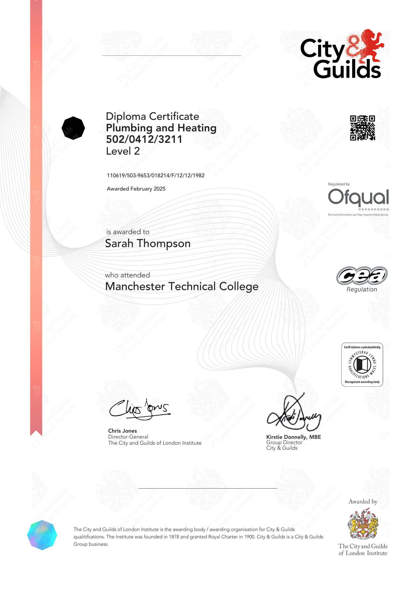 Top 10 City & Guilds Certificate Templates for Colleges and Training ...