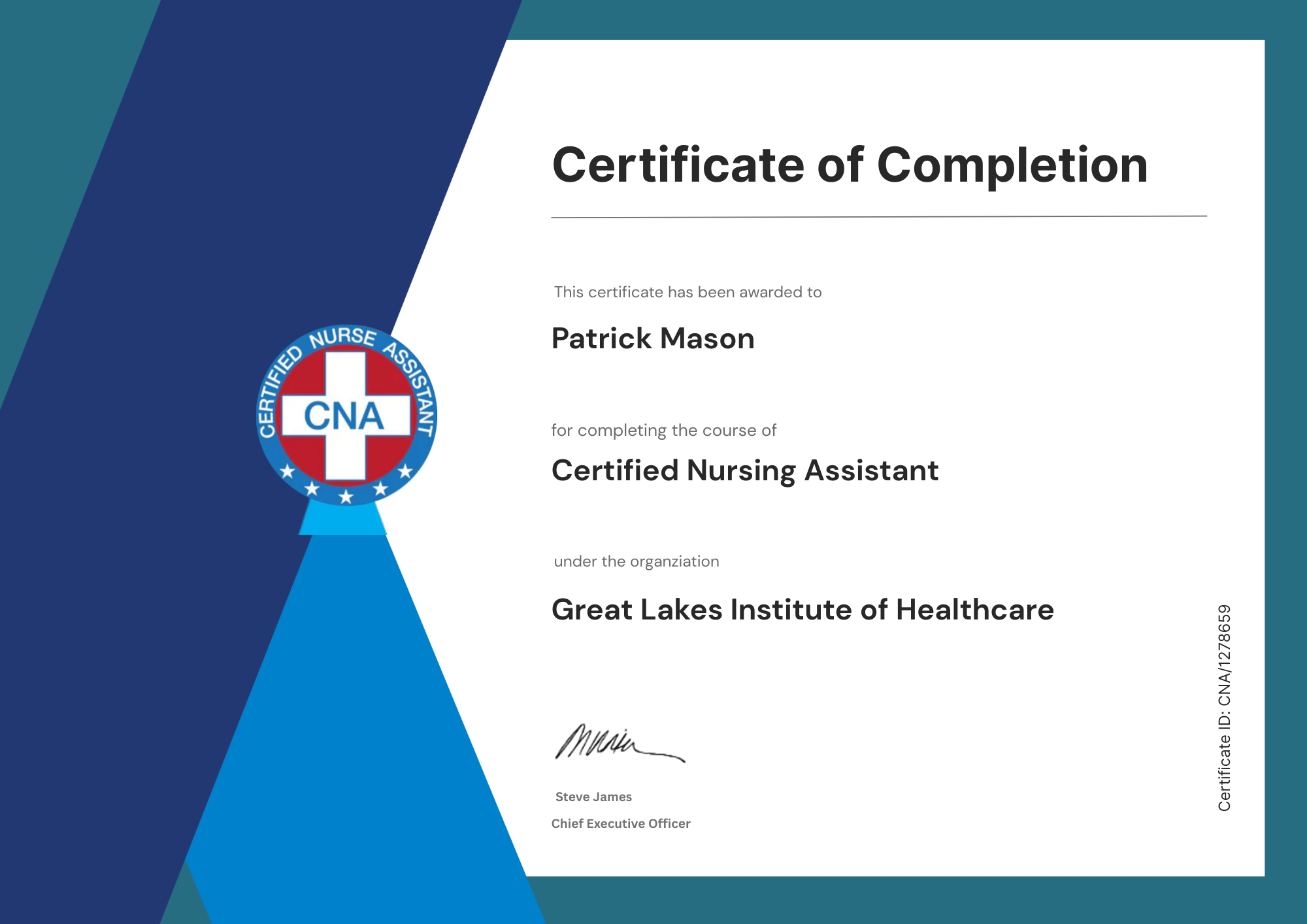Top 10 CNA Certificate Templates for Healthcare Training Programs