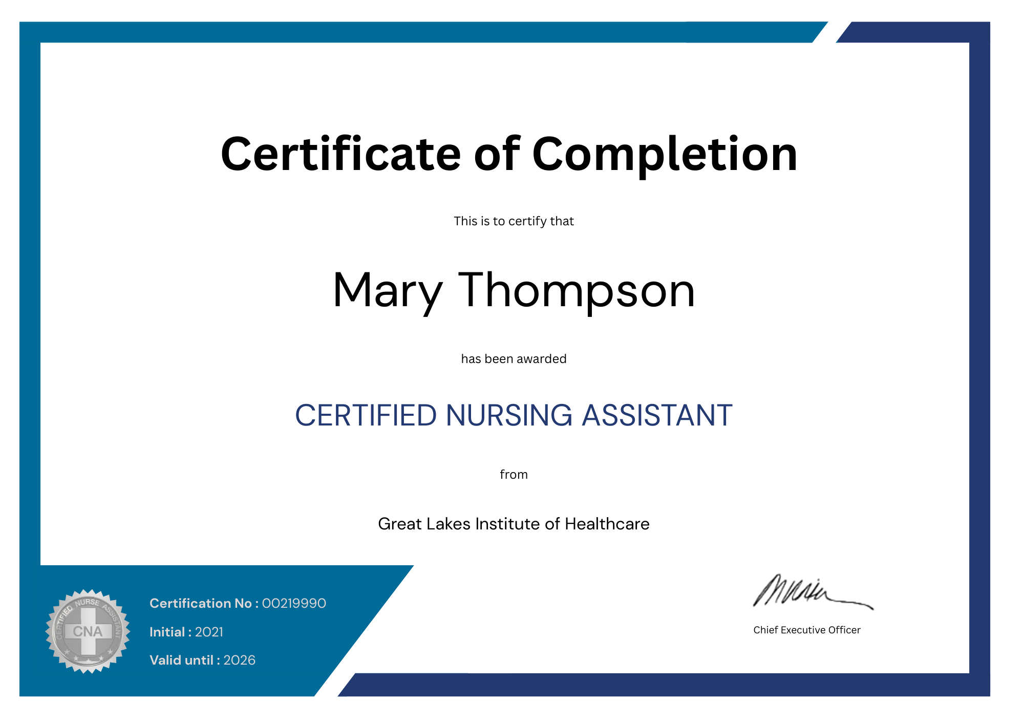 Free Certificate Templates